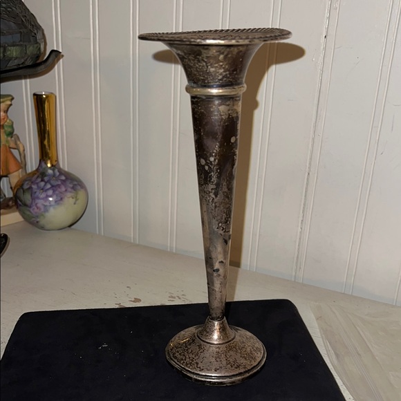 Accents | Antique Sterling Silver Flower Vase 8 Stamped Makers Mark ...